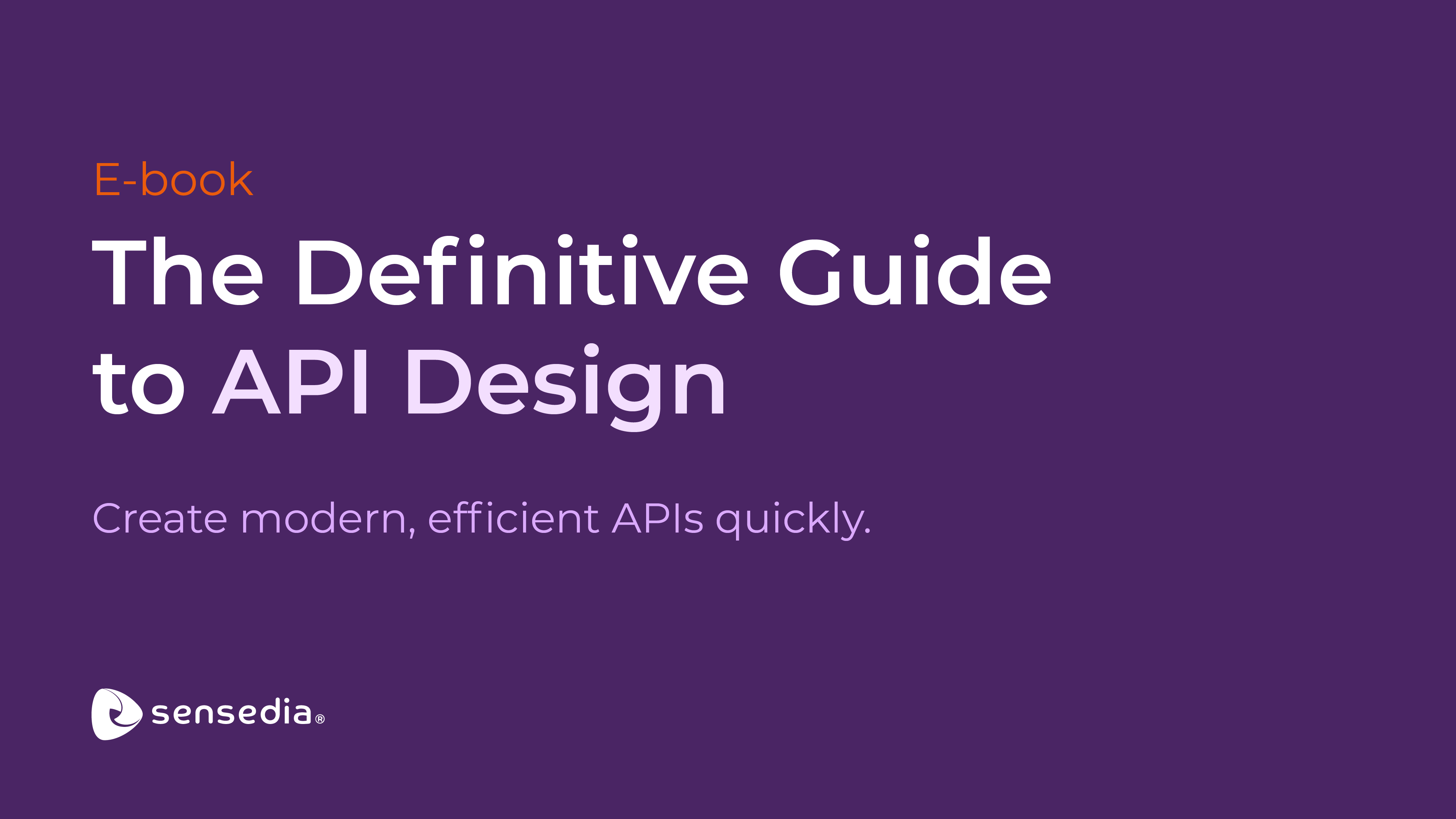 API Design | E-Book | Sensedia